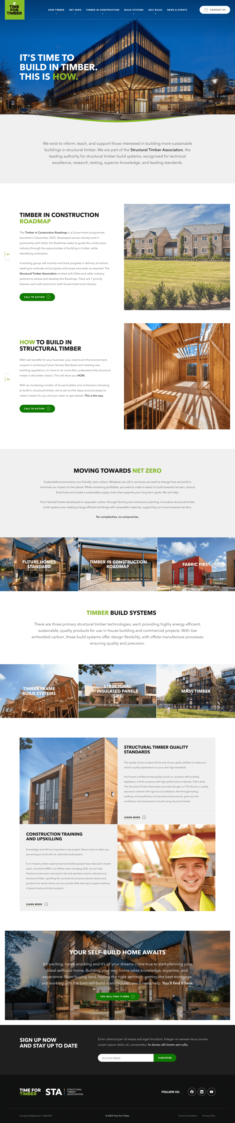 Time for Timber - Portfolio - Website by Cude Design