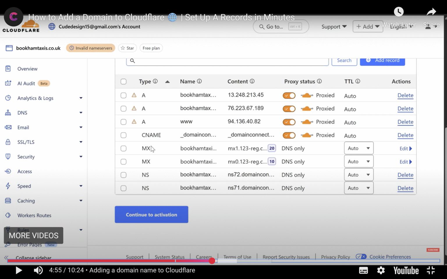 Basic Cloudflare Set Up Guide for Nameservers & DNS Records - Cude Design Limited